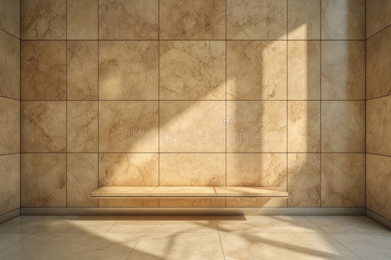 Textured Beige Stone Tile Pattern with Subtle Marble Finish. AI ...