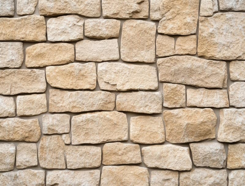 Wall Made Irregularly Shaped Light Beige Stones Stock Photos - Free & Royalty-Free Stock Photos ...