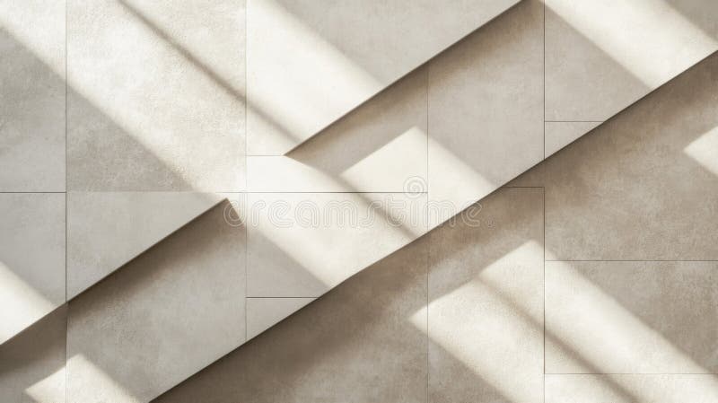 Beige Stone Wall Texture with Light and Shadow Geometric Pattern Stock ...