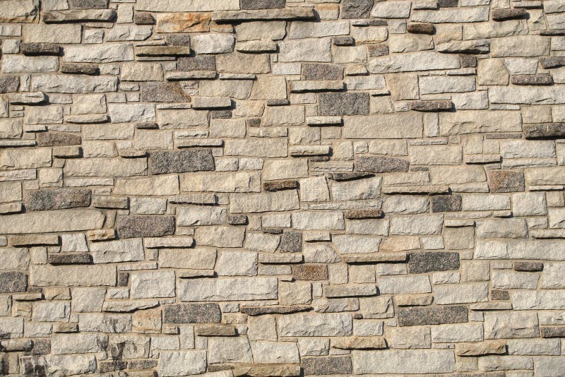 Beige Stone Brick Block Wall Rock Texture Background Stock Image ...