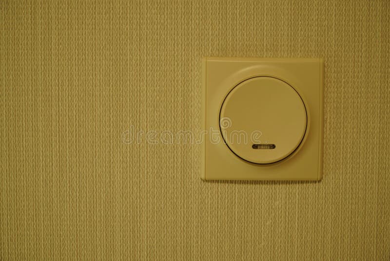 Beige Switch on the Wall, the Concept of Renovation in the Apartment ...