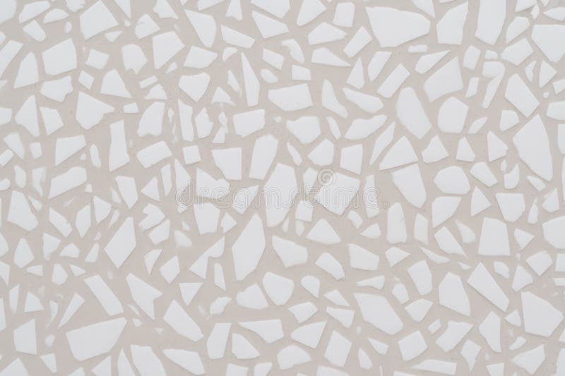 Beige Terrazzo Surface White Chip Texture Seamless Pattern Stock ...