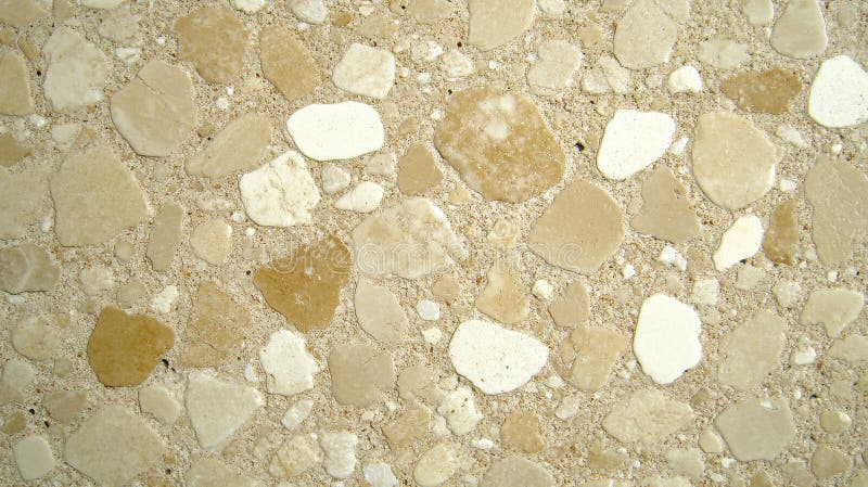 Beige Terrazzo Texture: Stone Chips and Fine Grain Stock Image - Image ...