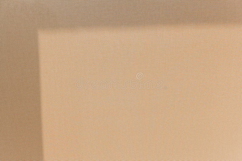 Beige Textile Background. Fabric Texture with Abstract Geometric Shadow ...
