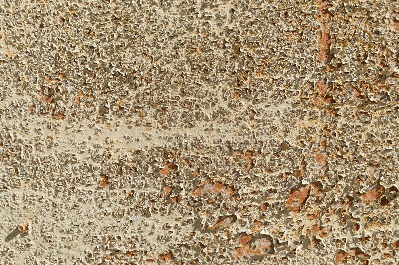 Beige Texture of Painted Metal Surface with Cracked Paint. Finely ...