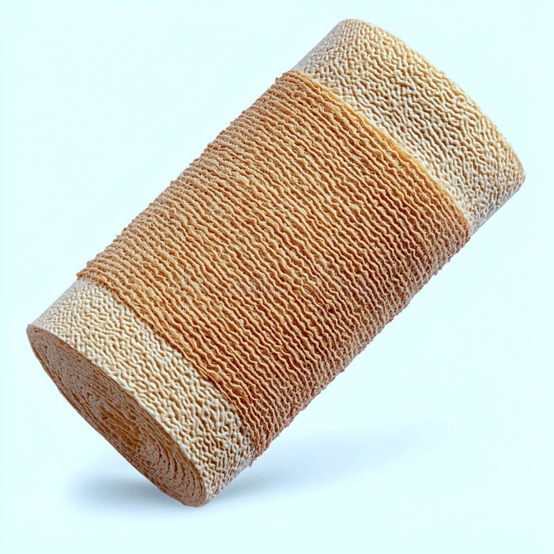 Beige Textured Roll Material Surface Detail Presentation Isolated on ...