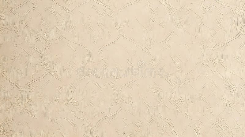 Beige Textured Wallpaper with Intricate Pattern Stock Illustration ...