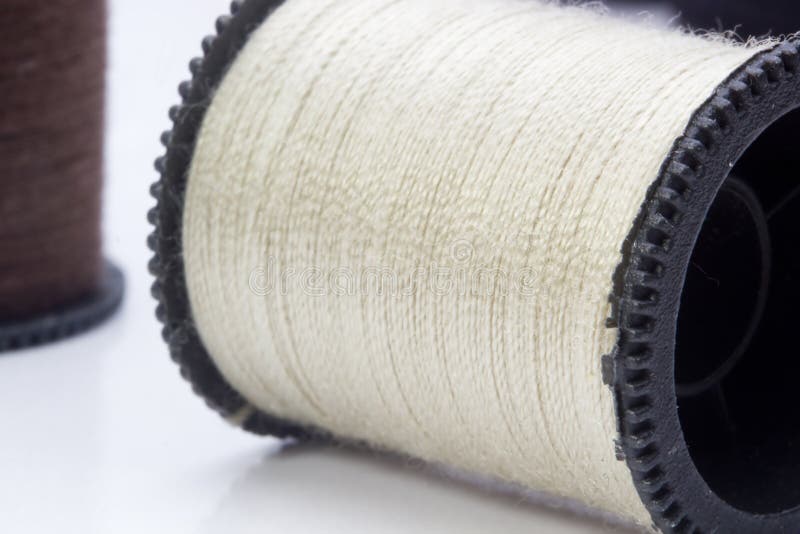Beige Thread stock image. Image of sewing, string, clothing - 29066877