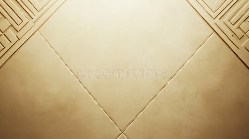 Beige Tiles with Geometric Embossed Design Stock Illustration ...