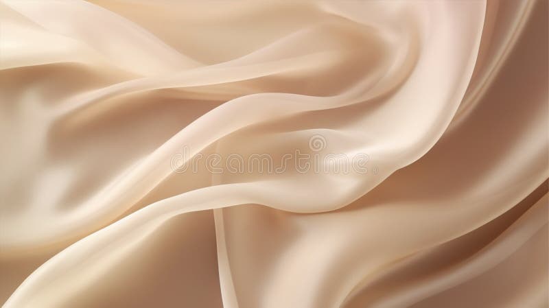 Beige Transparent Silk Fabric Background Stock Illustration ...