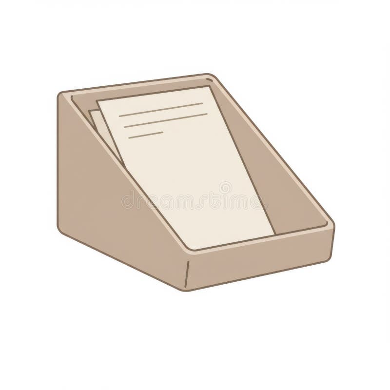 Beige Triangular Paper Holder Stock Illustrations – 2 Beige Triangular ...