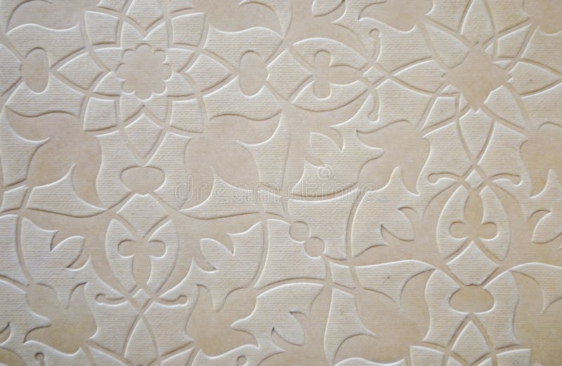 Beige Vintage Paper Page, Embossed Pattern Stock Image - Image of grey ...