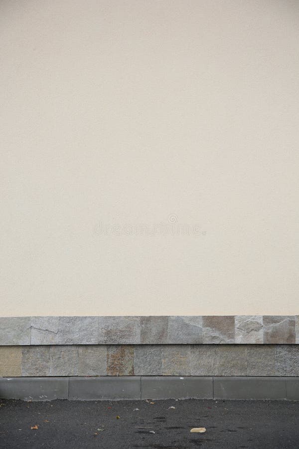 Beige Wall of Building Outdoors. Exterior Design Stock Image - Image of ...
