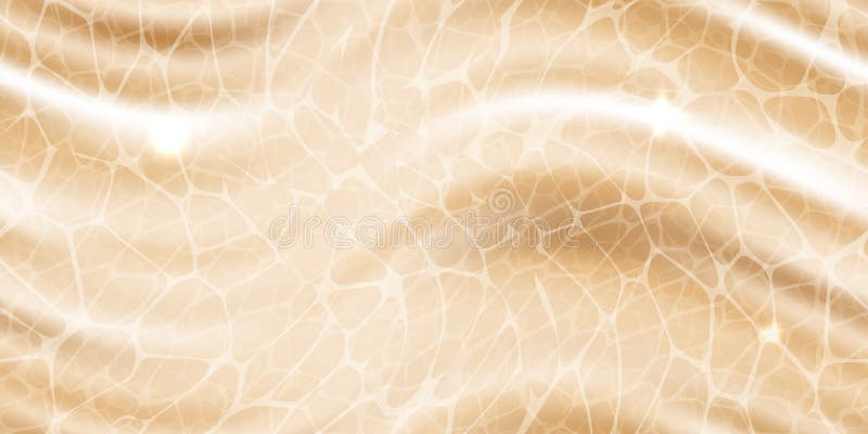 Beige Water Surface Top View Seamless Pattern with Sunlight Glare ...