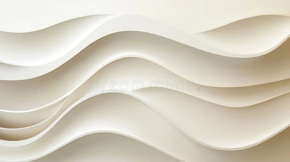 Beige Wave Background with Minimalist Design for Presentations Stock ...