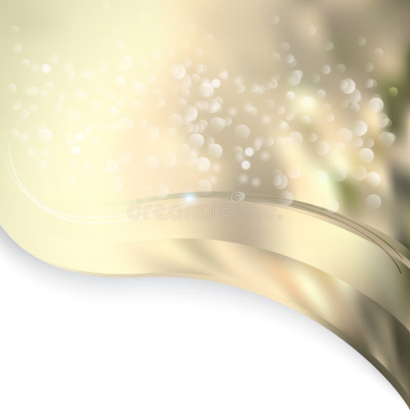 Beige Wave Border Folder Background Beautiful Elegant Illustration ...