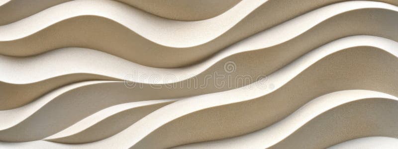 Beige Wave Pattern Stone Wall Texture Relief Stock Illustration ...