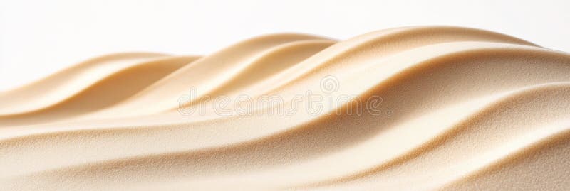 Beige Wavy Surface Creating Soft Ripples and Texture Stock Image ...
