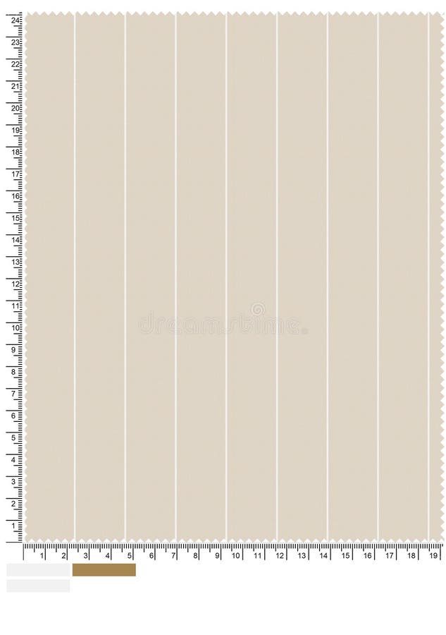 Beige and White Fine Grid Fabric Sample with Measurements Stock Photo ...