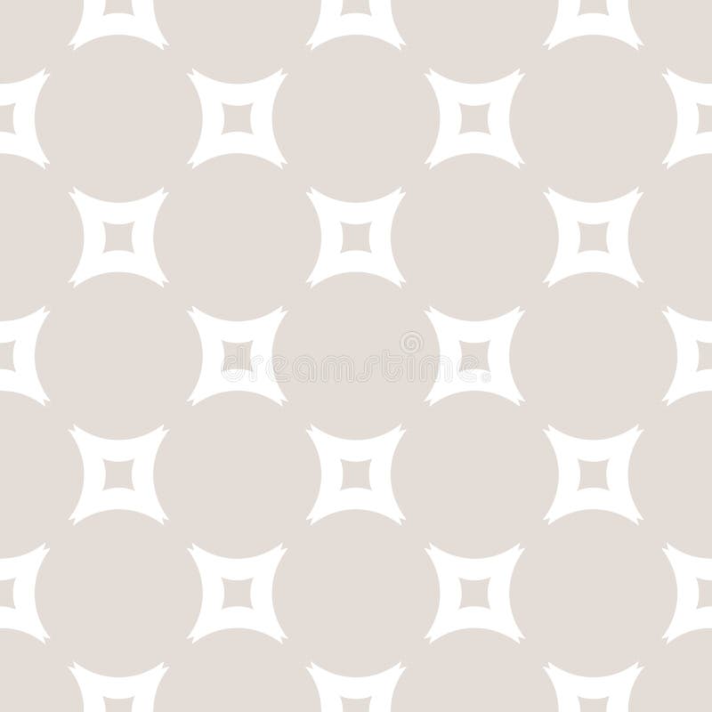 Beige and White Subtle Geometric Background Texture. Vector Seamless ...