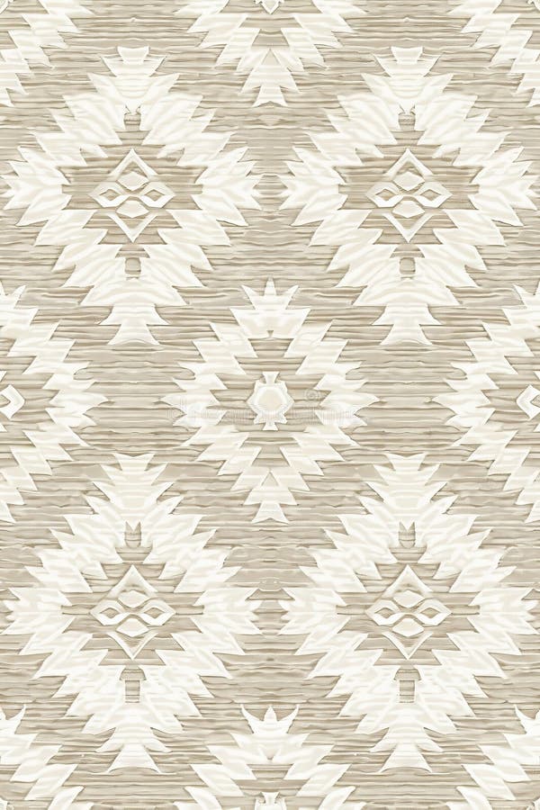 Beige and White Wallpaper with Pattern Stock Illustration ...