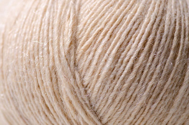 Beige wool thread macro stock photo. Image of decor - 129293866
