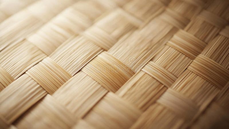 Beige Woven Bamboo Texture Background Stock Illustration - Illustration ...