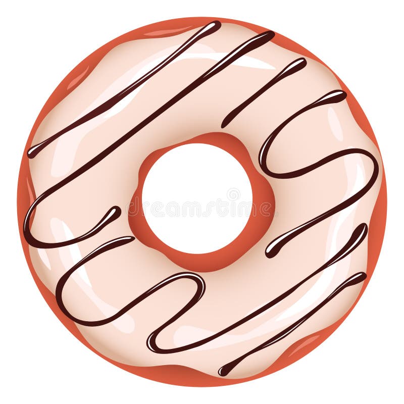 Beignet de vecteur illustration de vecteur. Illustration du cercle ...