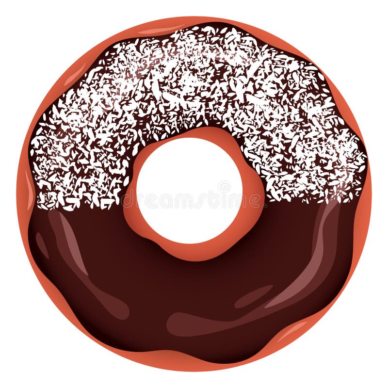 Beignet de vecteur illustration de vecteur. Illustration du cercle ...