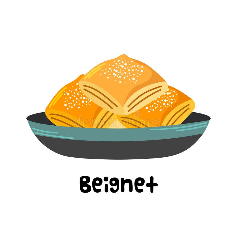 Beignet Icon Clipart Logtotype Isolated Illustration Stock Vector ...