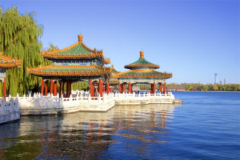 Beihai Park , Beijing, China Stock Image - Image of touristic, beihai ...