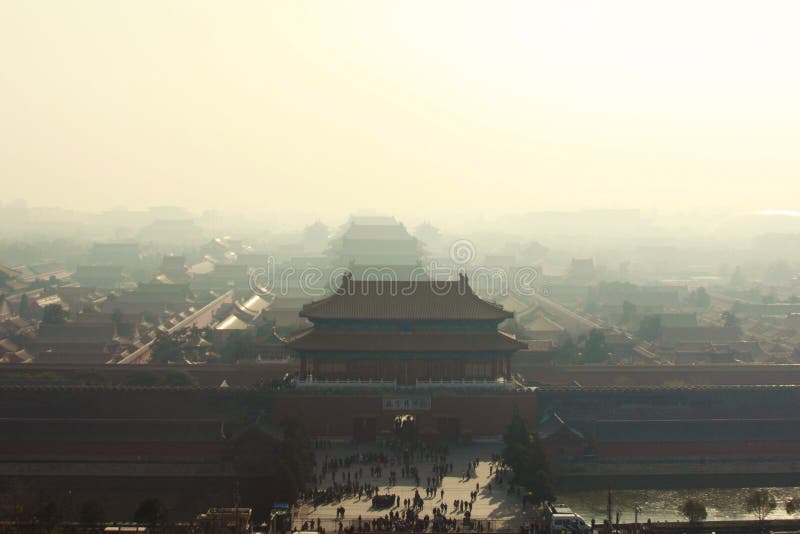 Beijing Air Pollution editorial stock photo. Image of industrialization ...