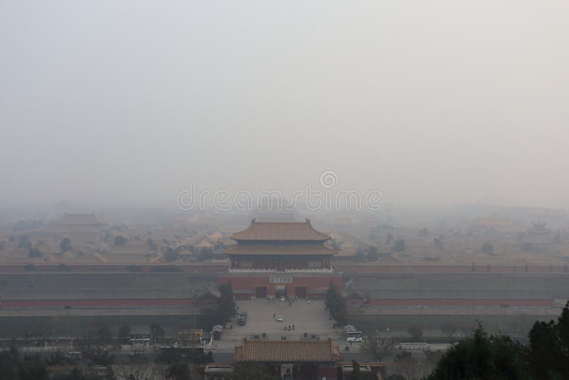 Beijing Air Pollution editorial photography. Image of environmental ...