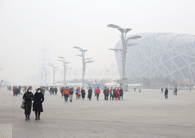 Beijing Air Pollution editorial photography. Image of chinese - 44480357