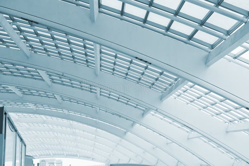 Beijing Airport Terminal Roof Structure Stock Image - Image of design ...