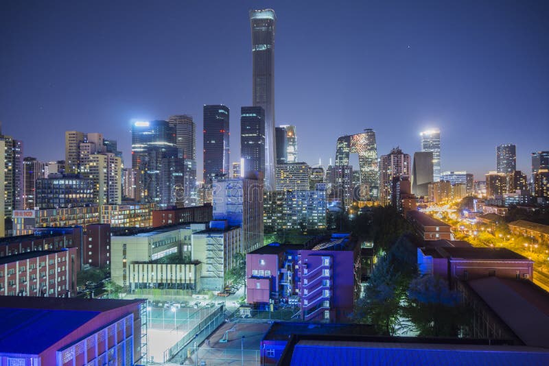 Beijing CBD Skyline stock photo. Image of view, cityscape - 146769762
