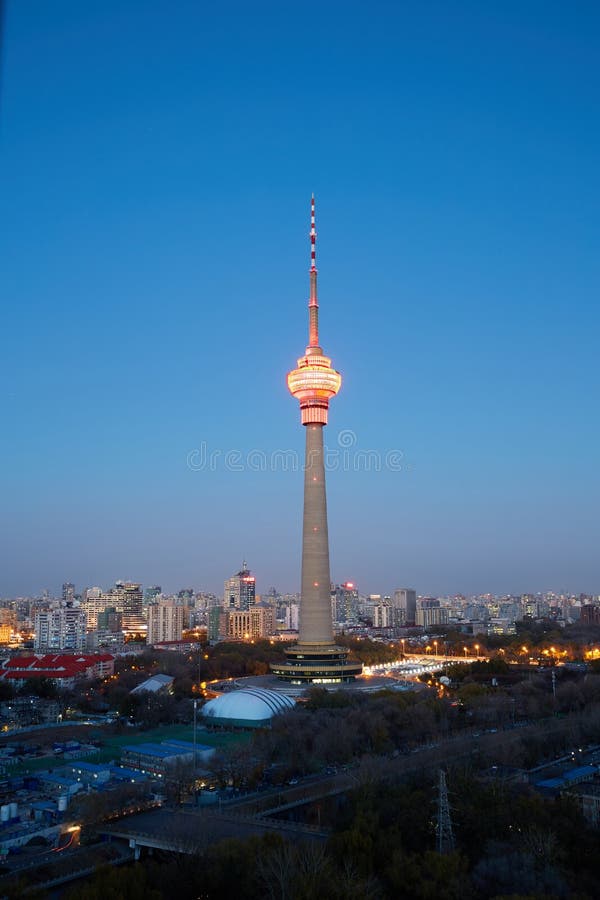 Beijing CCTV tower stock photo. Image of cctv, building - 203337920