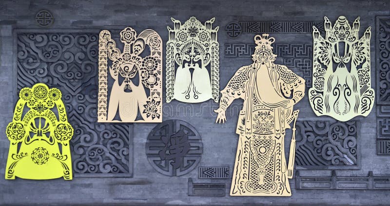 Beijing, China Ancient Drama Characters Stock Image - Image of ...