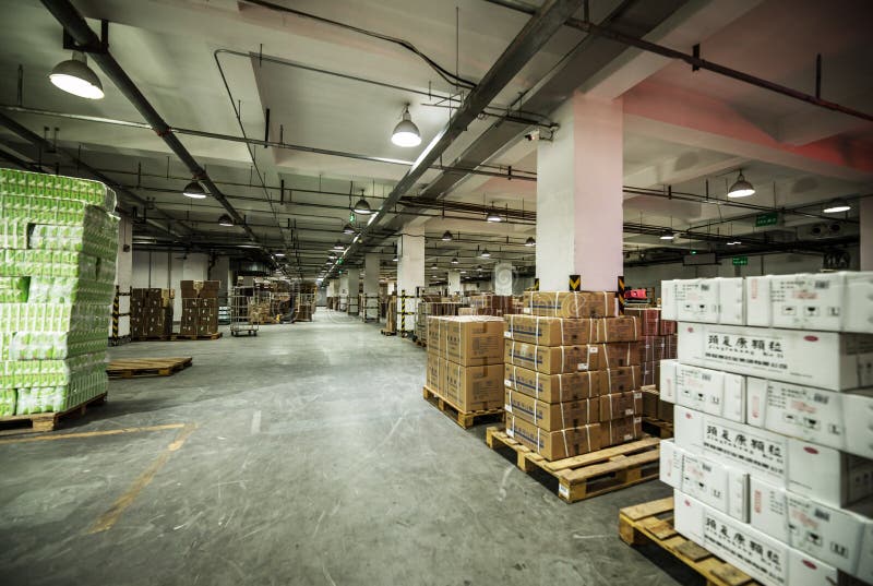 BEIJING, CHINA - JUNE 03, 2019: Modern Automation of Warehouse ...
