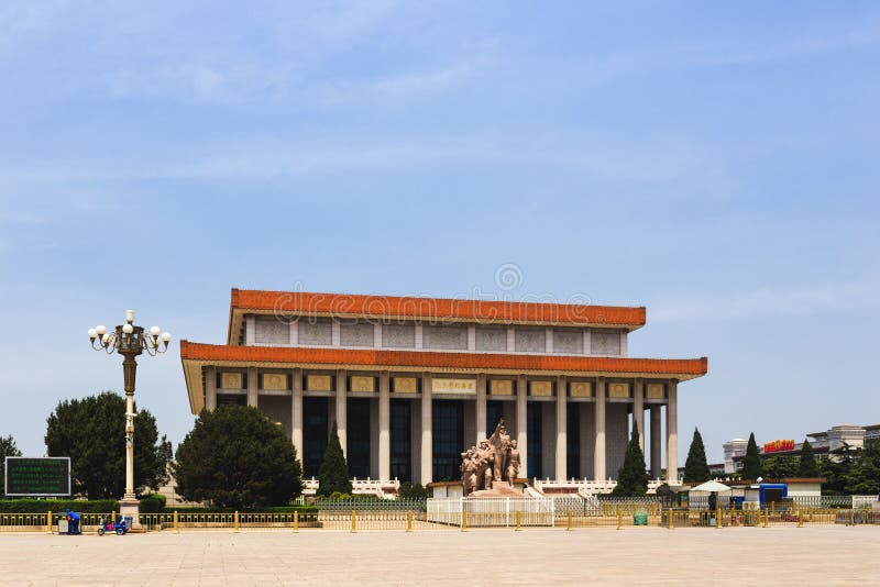 BEIJING, CHINA - MAY 18, 2016: Tiananmen Square - the Third of L ...