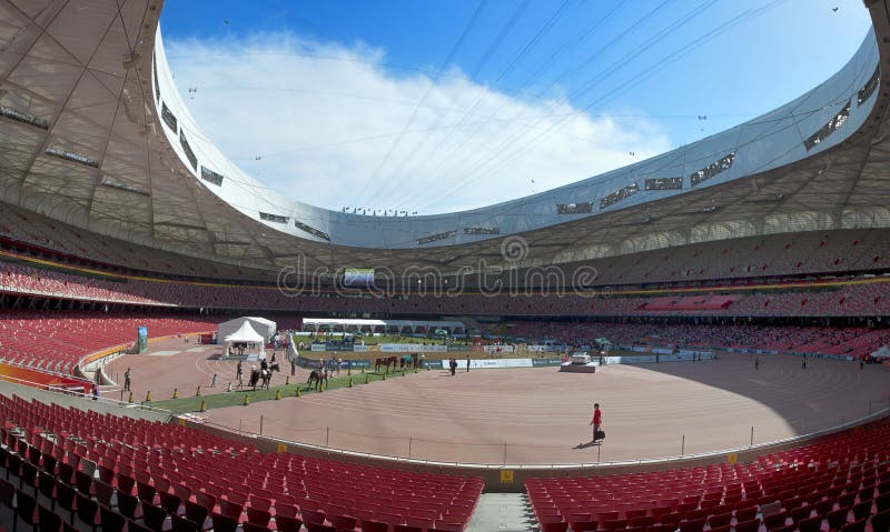 Beijing China National Stadium Internal Panoramic Editorial Stock Image ...