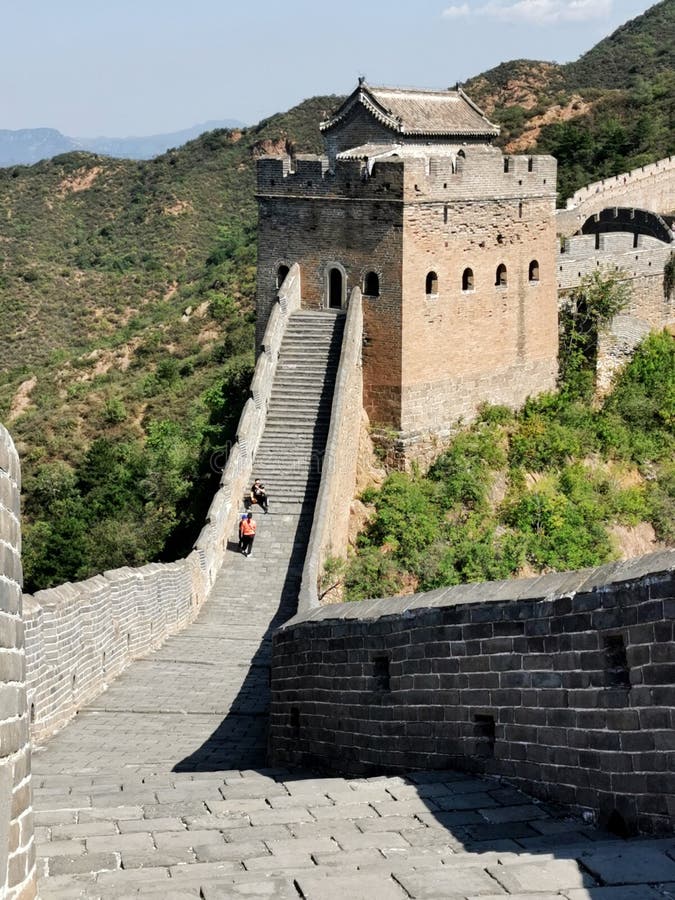 Beijing, China - September 20, 2019: the Jinshanling Great Wall in ...