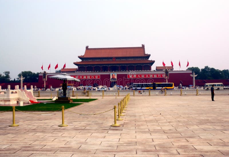 Beijing Tiananmen Square editorial stock image. Image of asia - 184740234