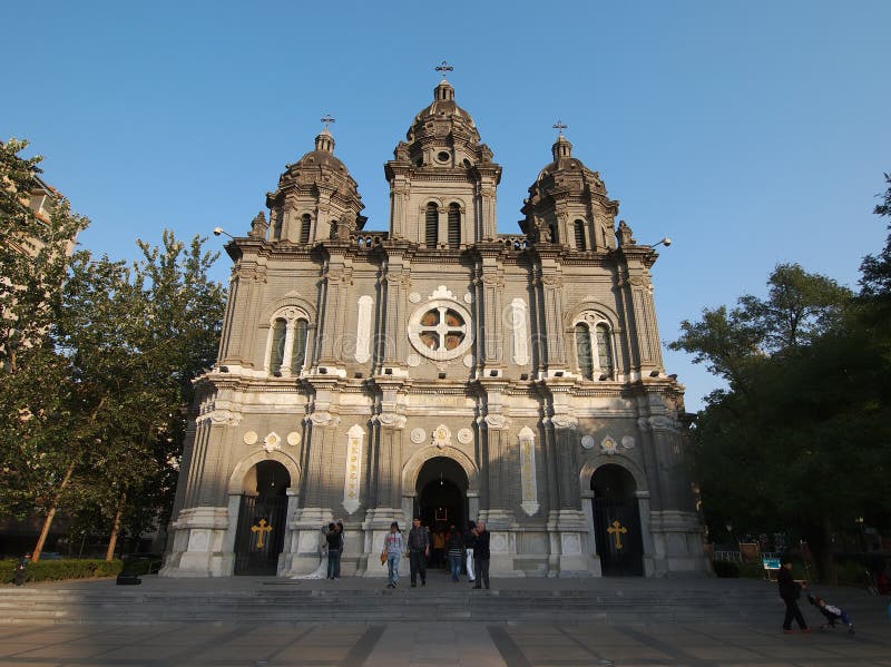 Beijing Church , China stock image. Image of catholicism - 36212529