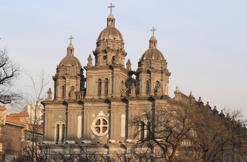 Beijing Church , China stock image. Image of catholicism - 36212529