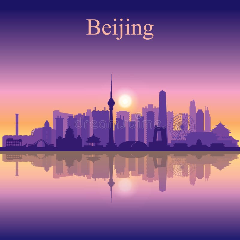 Beijing City Skyline Detailed Silhouette Stock Vector - Illustration of ...