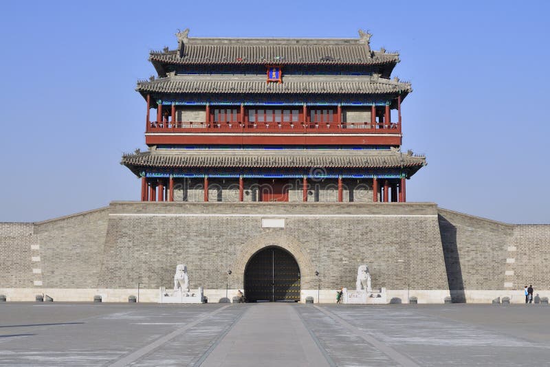 Beijing gates stock image. Image of china, wall, landscape - 18488733