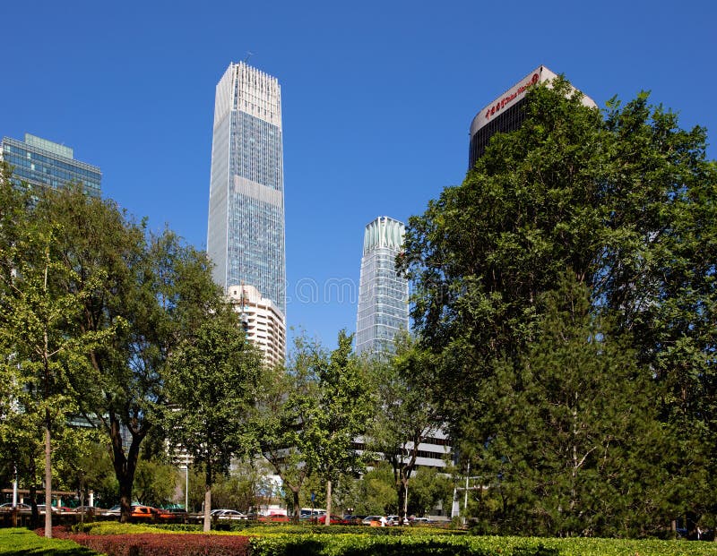 Beijing International Trade Area Building Editorial Stock Photo - Image ...