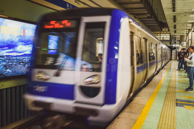 Beijing Metro, China editorial photo. Image of destinations - 100786851