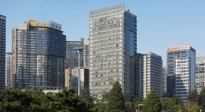 Beijing Modern Buildings editorial stock image. Image of china - 27028794